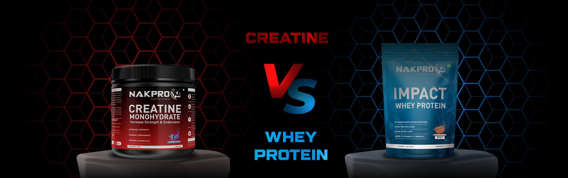 Creatine vs Whey Protein: Which is best for muscle building? – NAKPRO ...