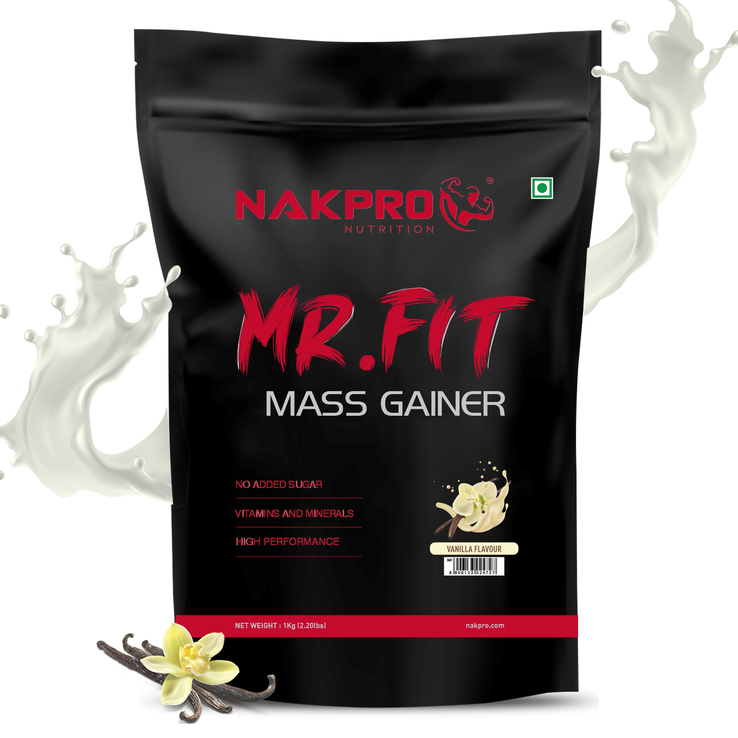 Buy Mr. Fit Mass Gainer - Best Muscle Mass Protein Powder Supplement ...