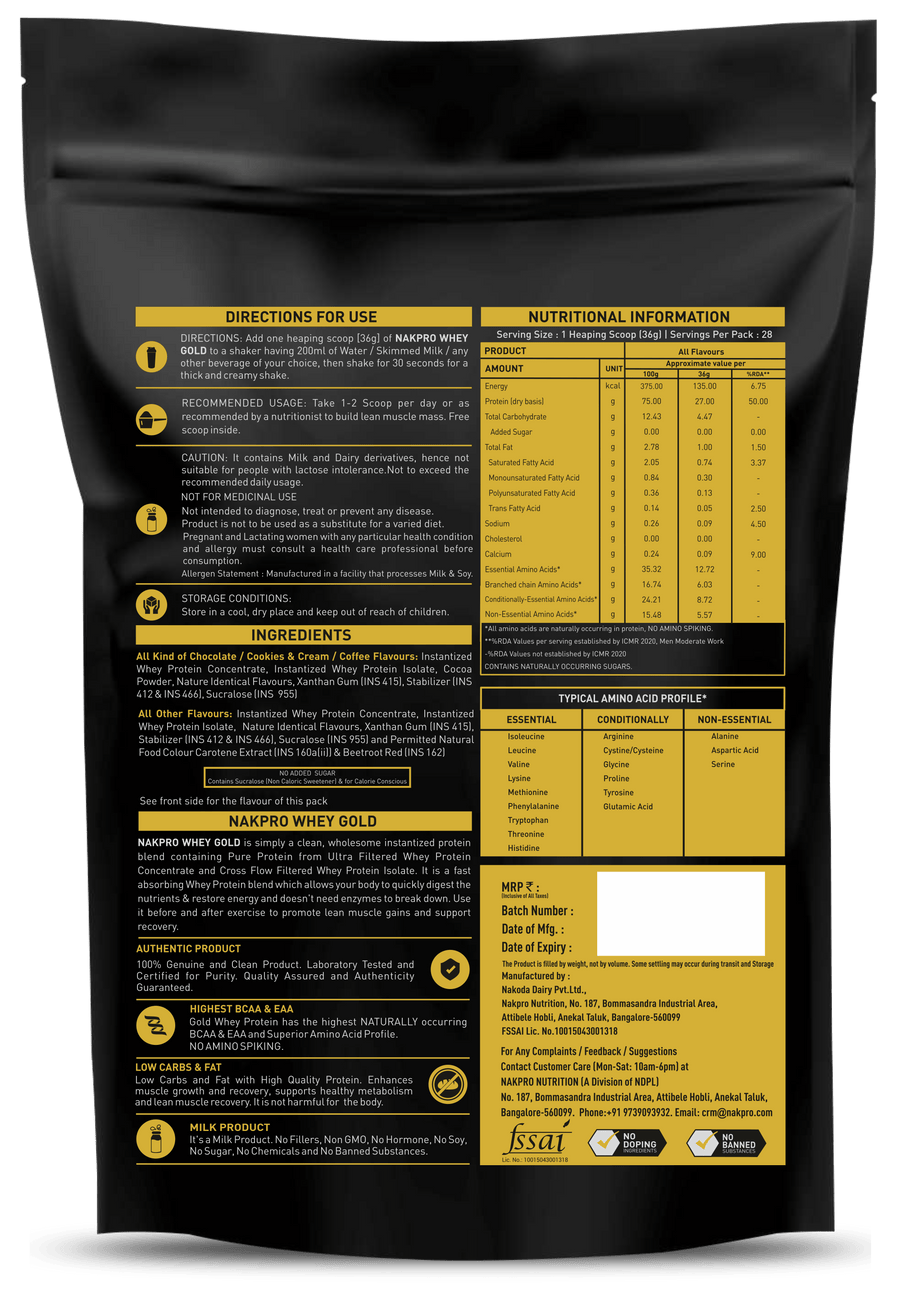 Gold Premium Whey Protein Blend - Best Muscle Building Supplement ...