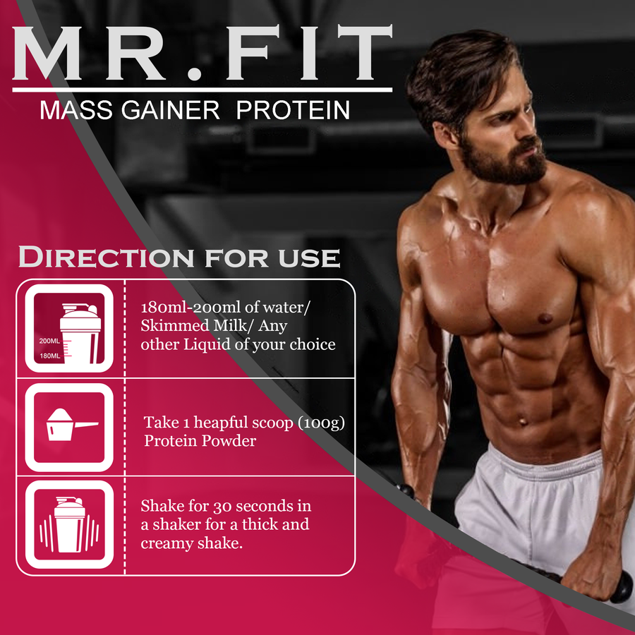 Buy Mr. Fit Mass Gainer - Best Muscle Mass Protein Powder Supplement ...
